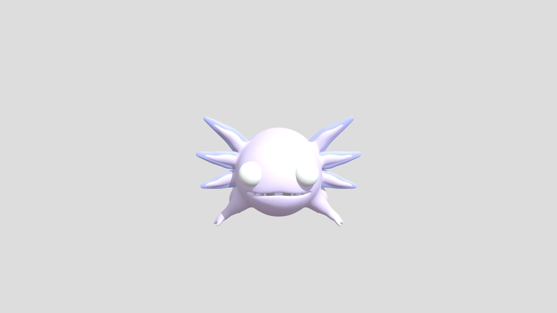 Alien Axolotl Creature Model - 3D model by jessicaha [caf7d84] - Sketchfab