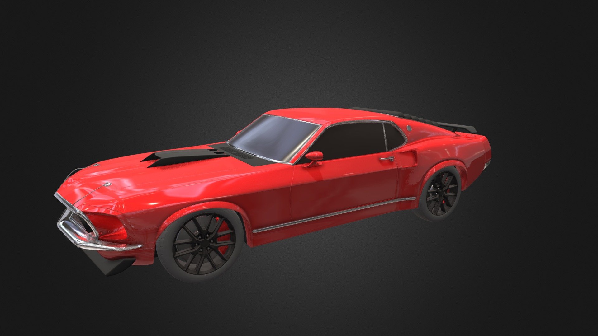 1969 Ford Mustang Mach 1 High-Res Model - 3D model by TariqElguindi ...