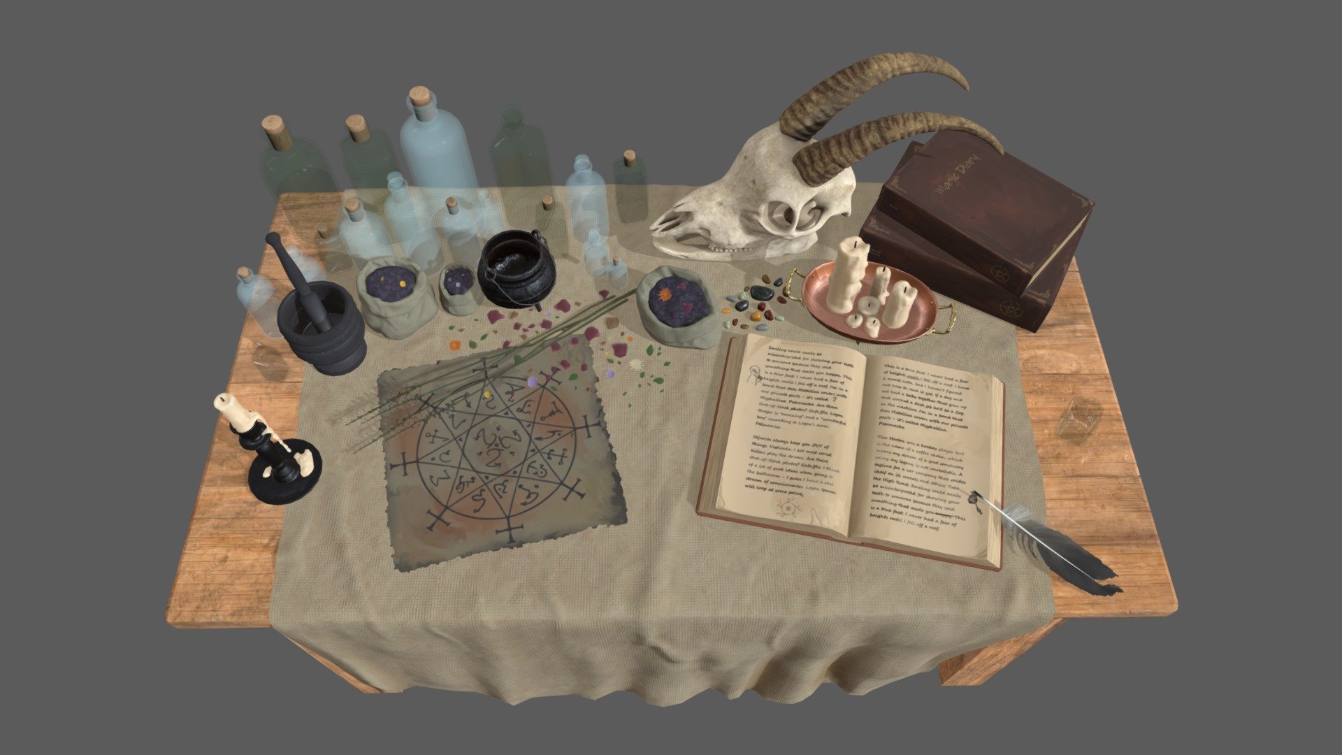 Witch Table - 3D model by Bapaku [cafe518] - Sketchfab