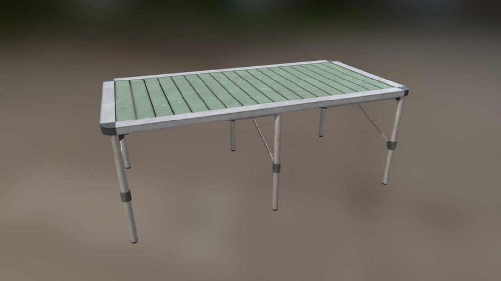 Folding Table - 3D model by richardpatrick [cb00144] - Sketchfab