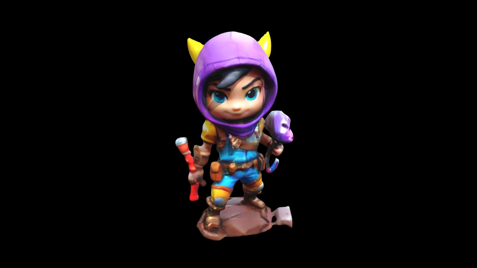 a character of a game named Ray - Download Free 3D model by klrxyz ...