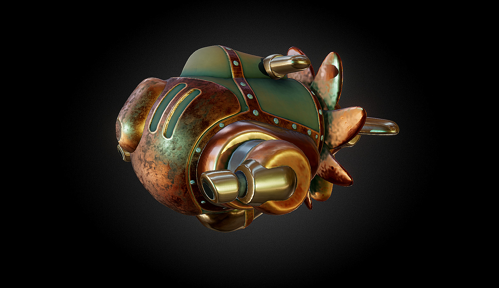 Bubble submarine - 3D model by SomjadeChunthavorn [cb01ee0] - Sketchfab