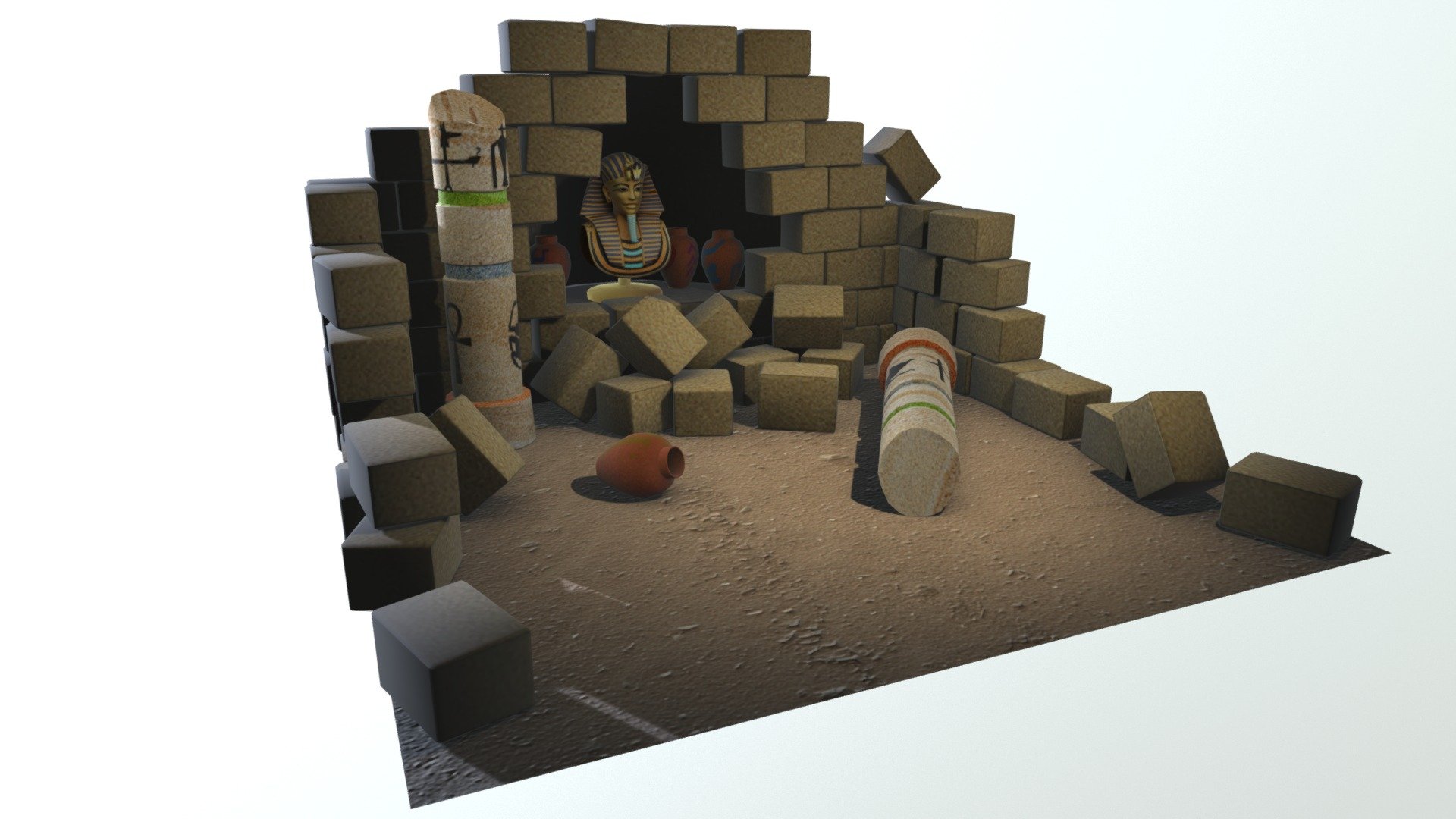 Egyptian Tomb - 3D model by ultimateespo [cb03568] - Sketchfab