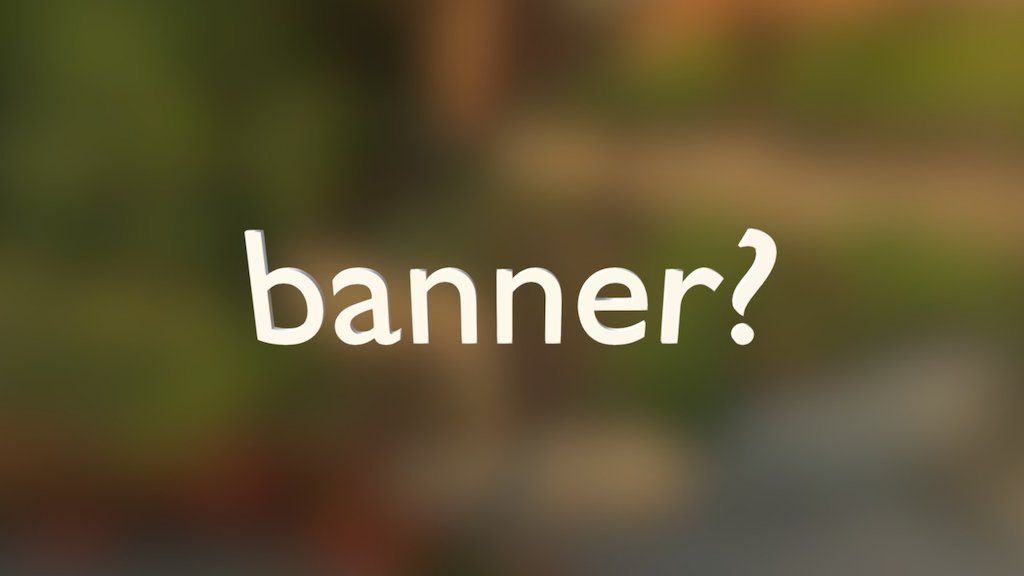 simple 3d text banner test - 3D model by jcp [cb03834] - Sketchfab