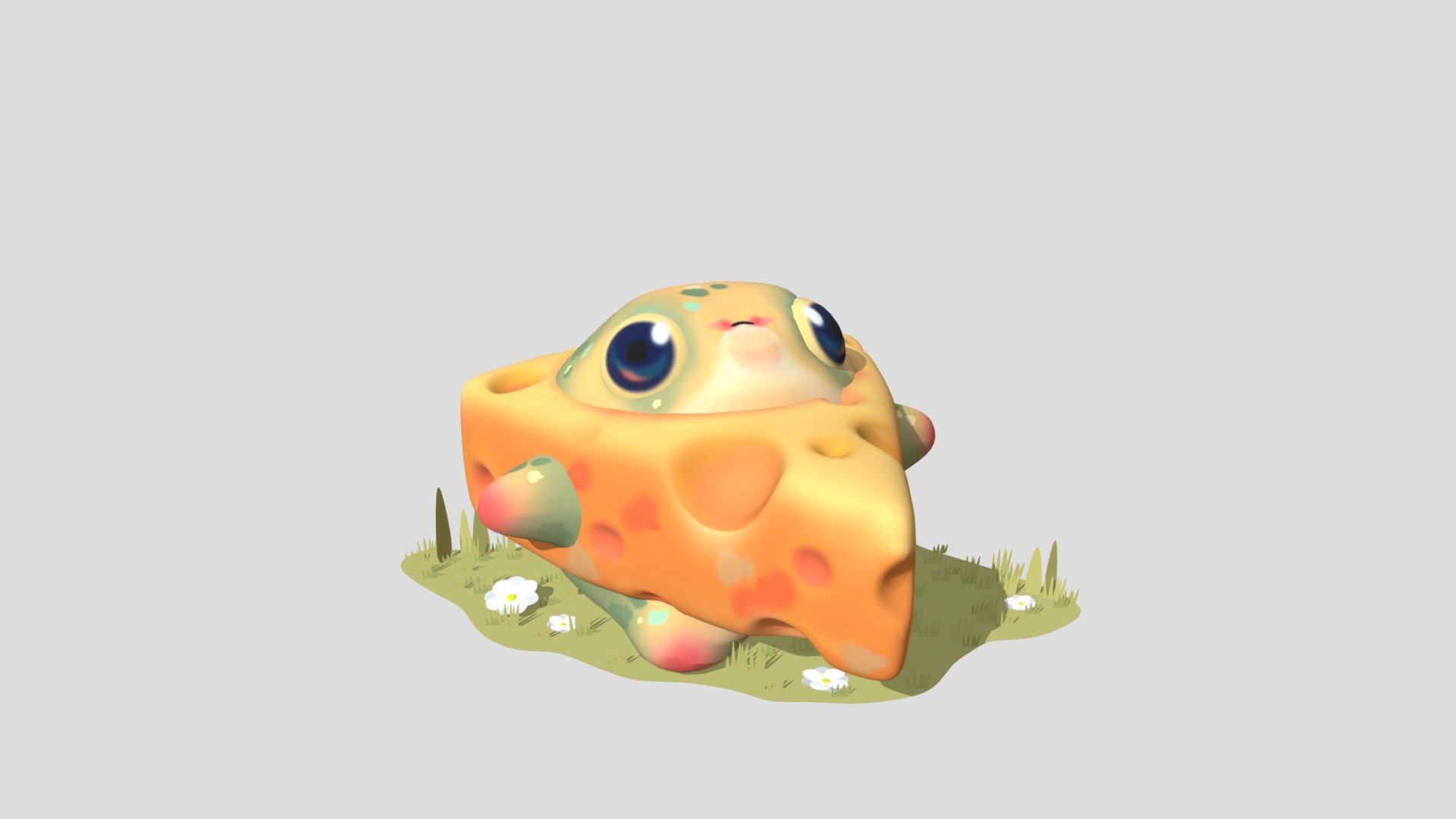 Cheese frog - 3D model by jsdpk (@annalivins) [cb054ed] - Sketchfab