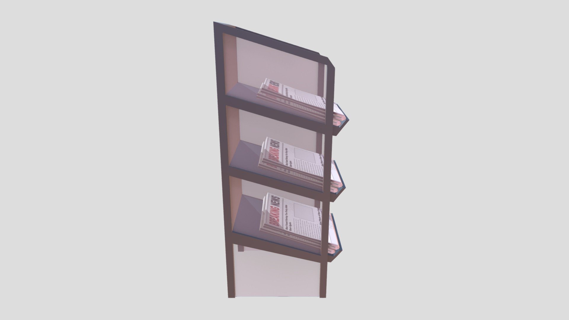 Newspaper Stand - Download Free 3D model by Spaxeboi [cb08675] - Sketchfab