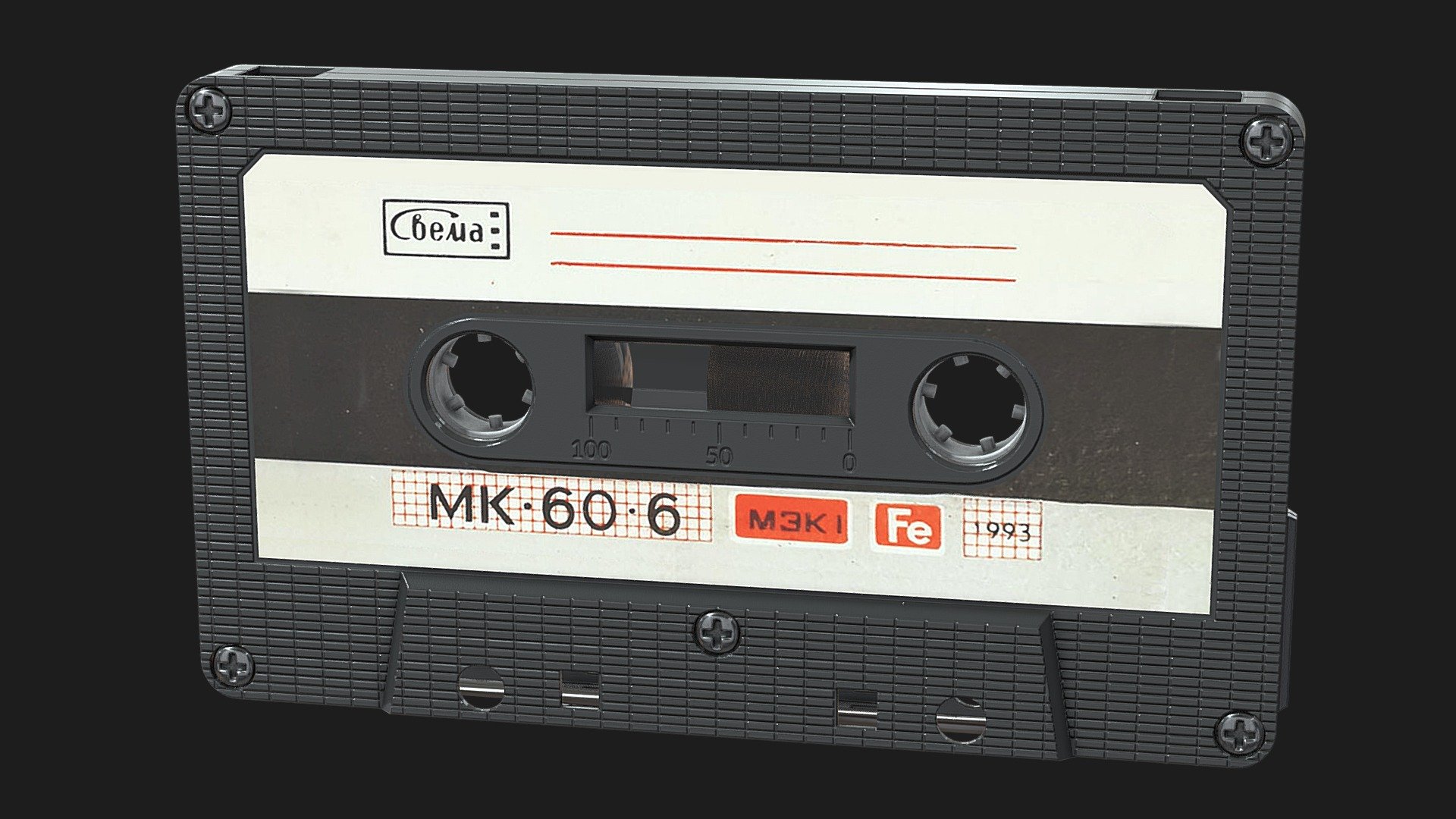 Compact Cassette MK60 - Buy Royalty Free 3D model by Geug [cb08931 ...