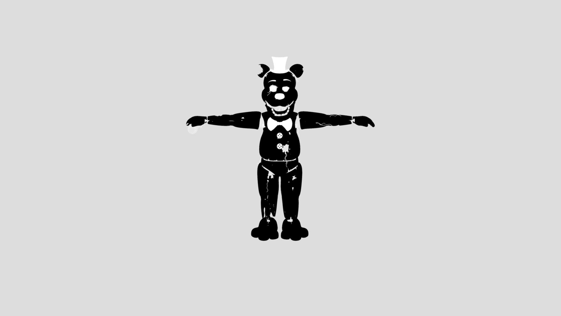 stylized-unwithered-freddy shadow version - Download Free 3D model by ...