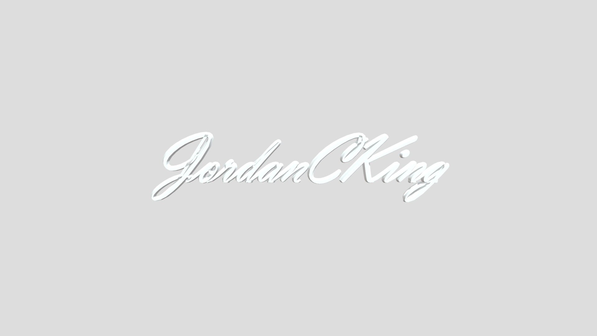 Signature_KingJ - Download Free 3D model by Jordan King ...