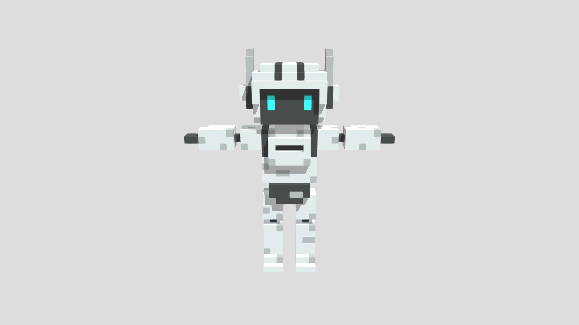 Robot Pixel 3D - Download Free 3D model by Johan Jiménez (@Johan ...
