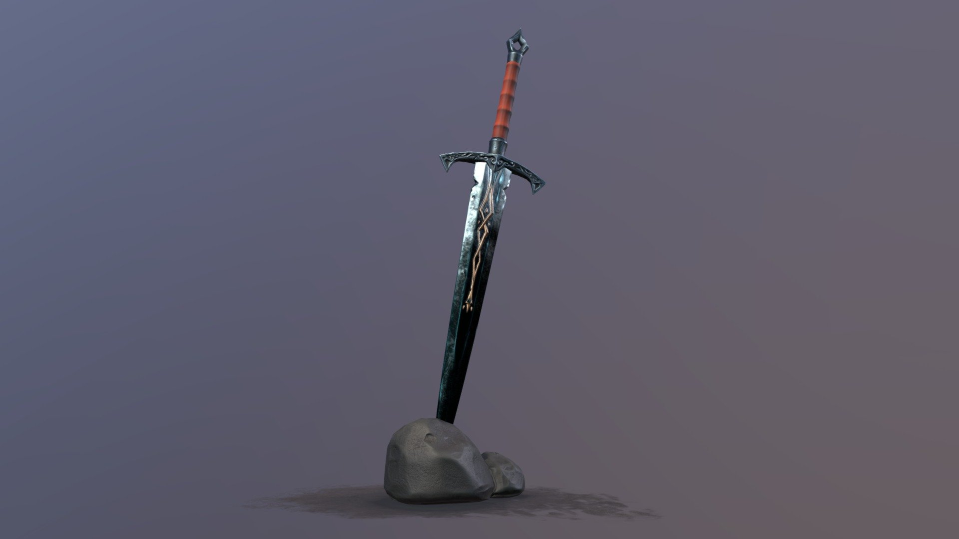 Low poly Stylized sword - 3D model by Kenith [cb0cf0a] - Sketchfab