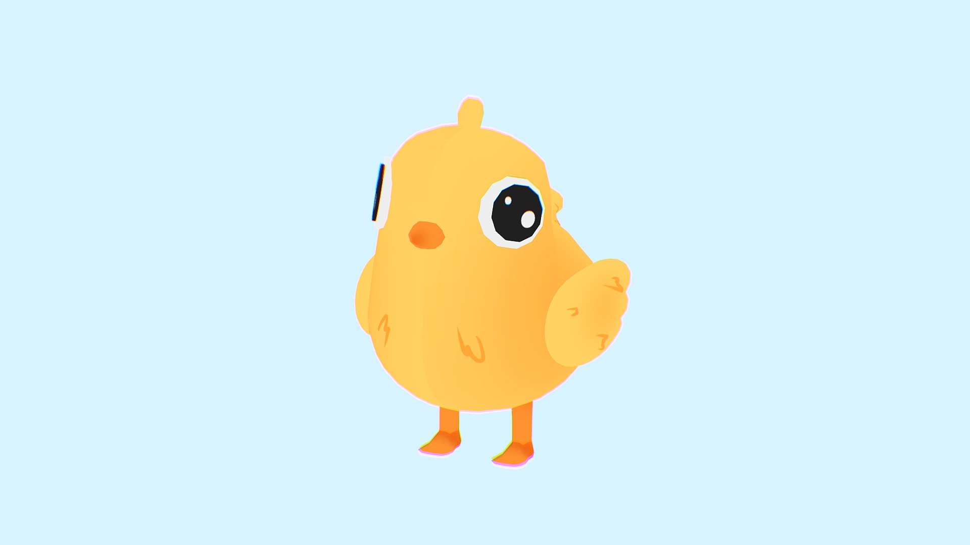 Jumping Chick - 3D model by hanaexe [cb1041b] - Sketchfab