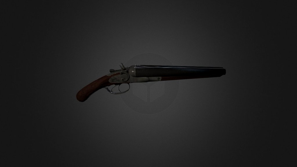 12 Gauge Sawed Off Shotgun - 3D model by michelbuelens [cb10e09 ...