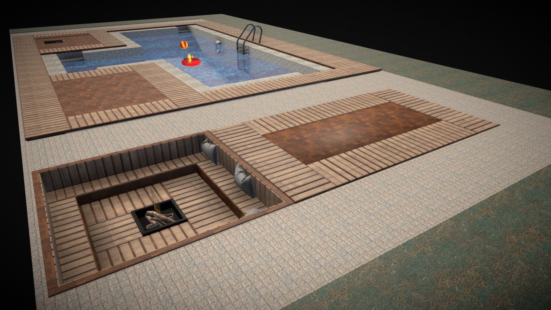 swimming pool - 3D model by sight [cb12966] - Sketchfab