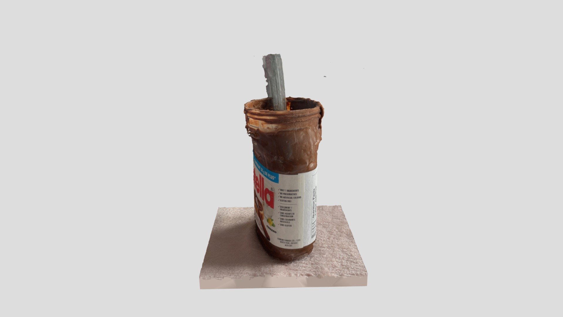 Nutella Jar of Chocolate - Download Free 3D model by arber.studio ...