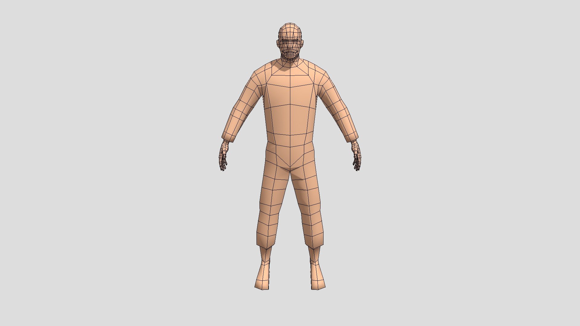 Super Low Poly Male Base With Clothes - Download Free 3D model by ...