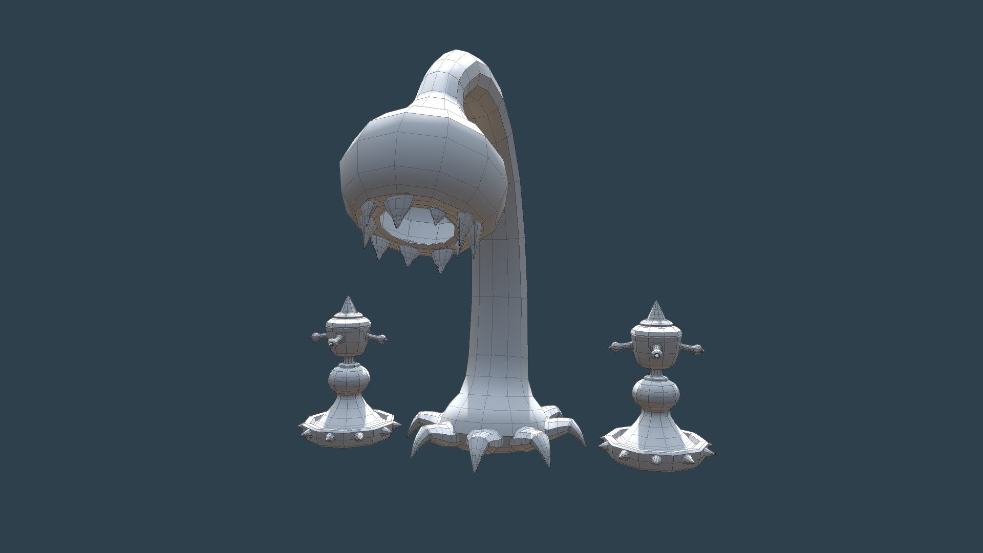 Spooky Faucet - 3D model by mnpettibone [cb15ffc] - Sketchfab