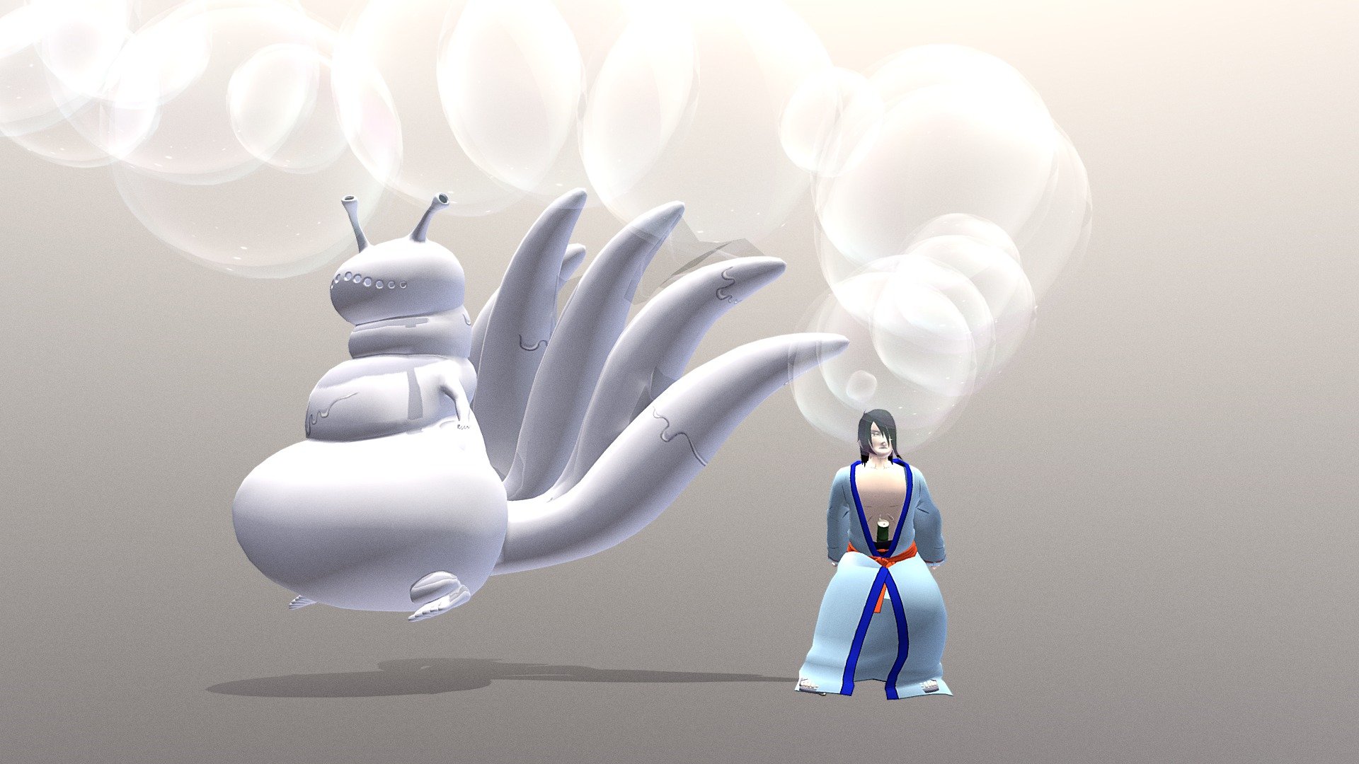 6 Tails UTAKATA & SAIKEN - 3D model by Masashi Kishimoto .inc ...