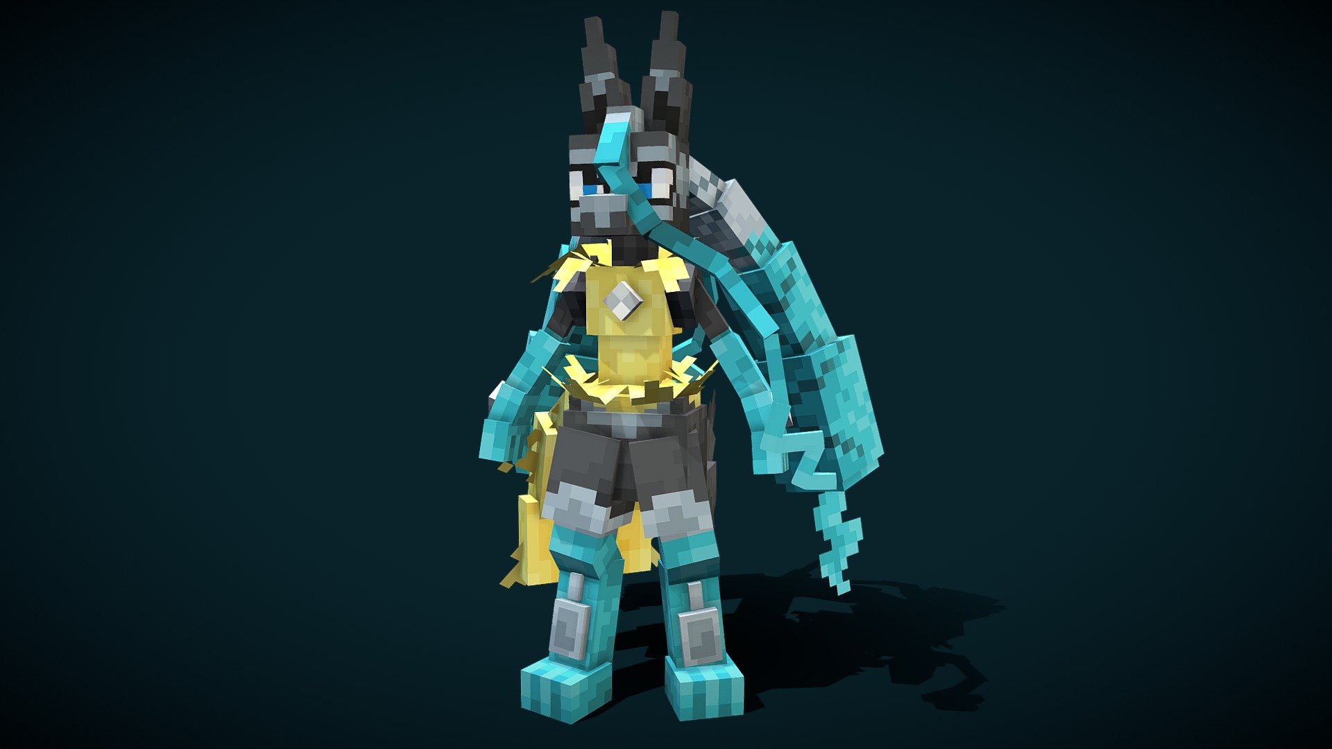 Mega Lucario Z – Cobblemon Style (Unofficial) - 3D model by AGA_0 ...