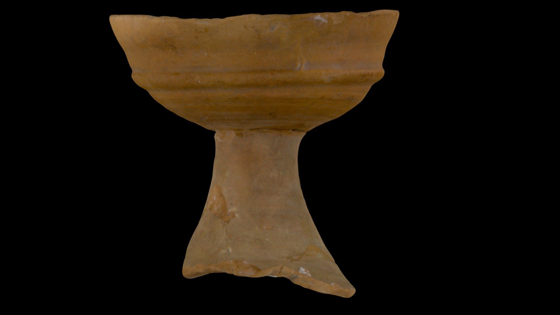 Pedestaled Dish-shaped Clay Model - Download Free 3D model by ...