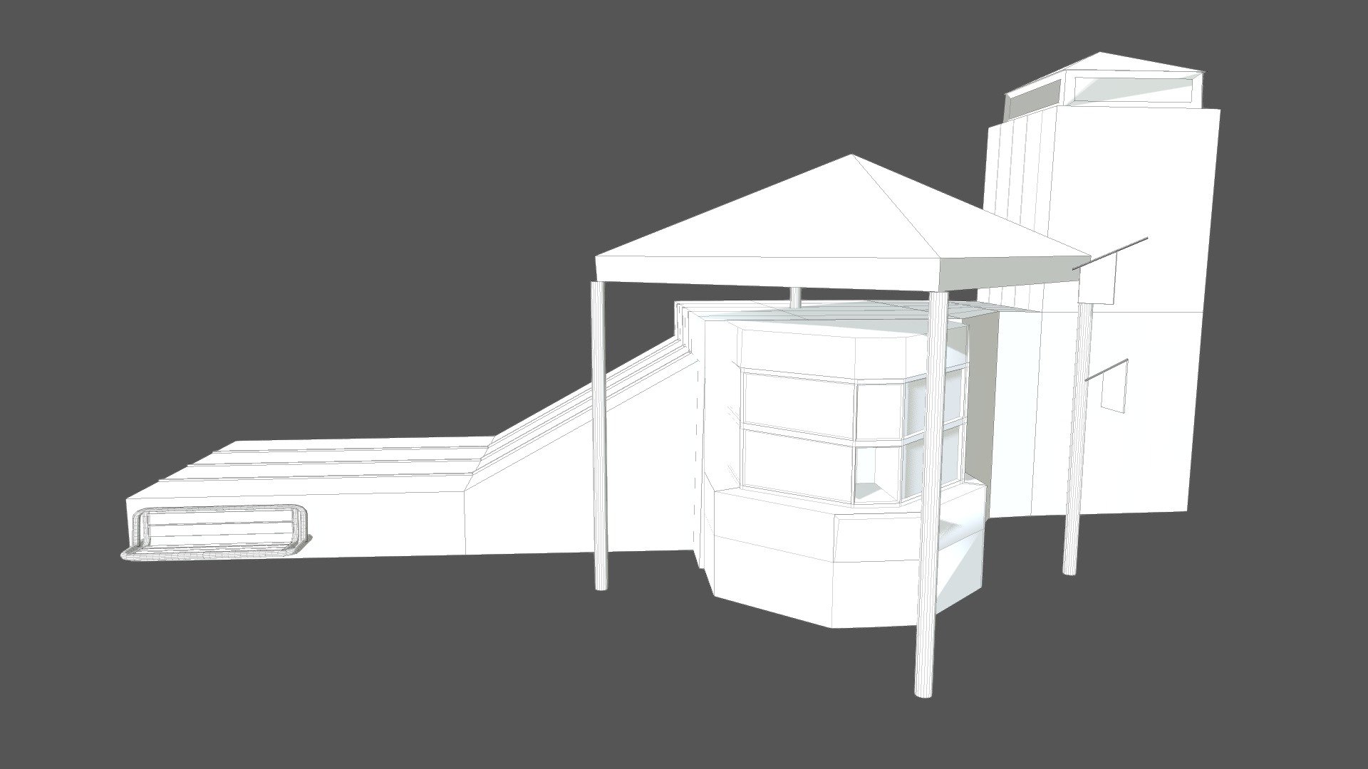 Runde Kiosken - 3D model by benediktorn [cb19722] - Sketchfab