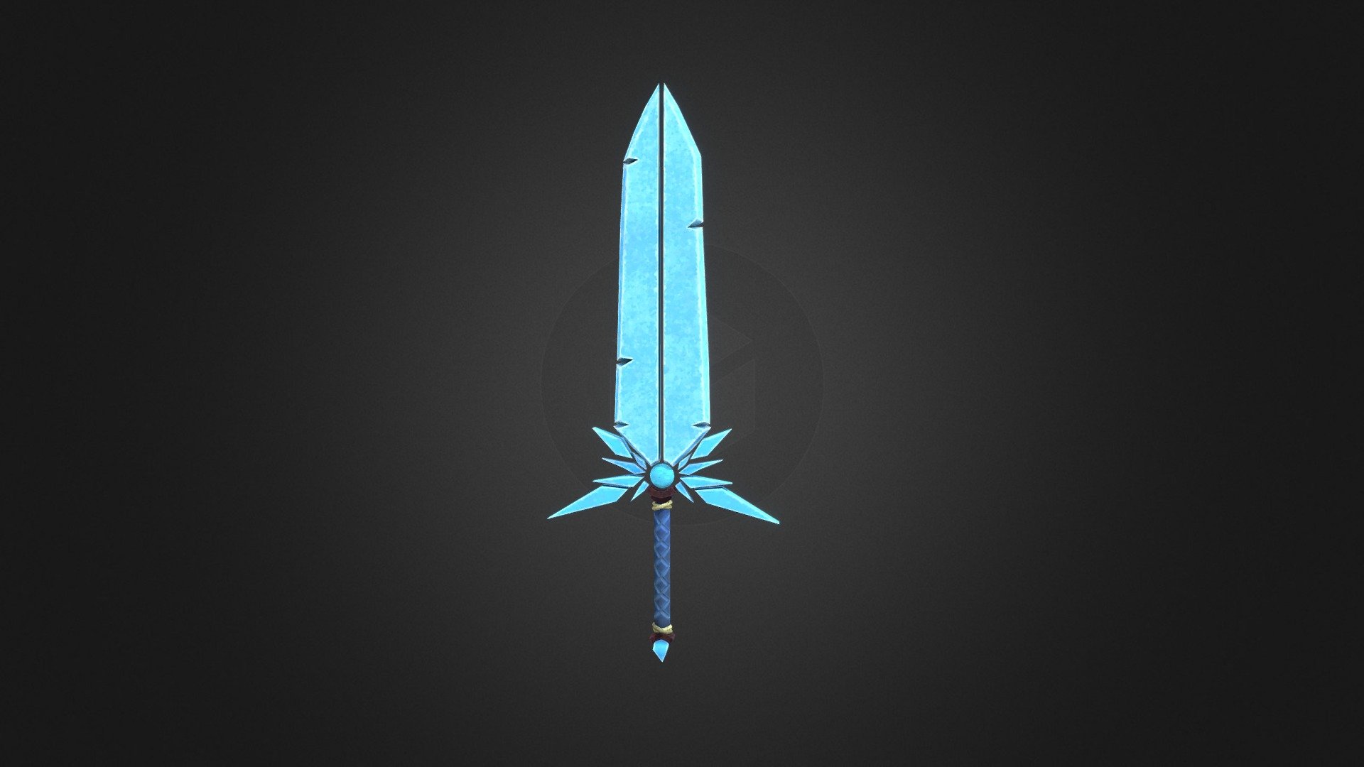 Stylized Ice Sword - 3D model by Eduardo (@eduardobh) [cb19e0c] - Sketchfab