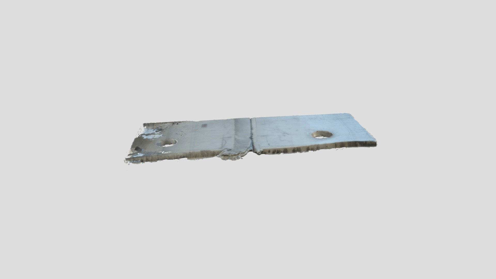 Small metal plate - 3D model by jonathan.davidson [cb1b1f3] - Sketchfab