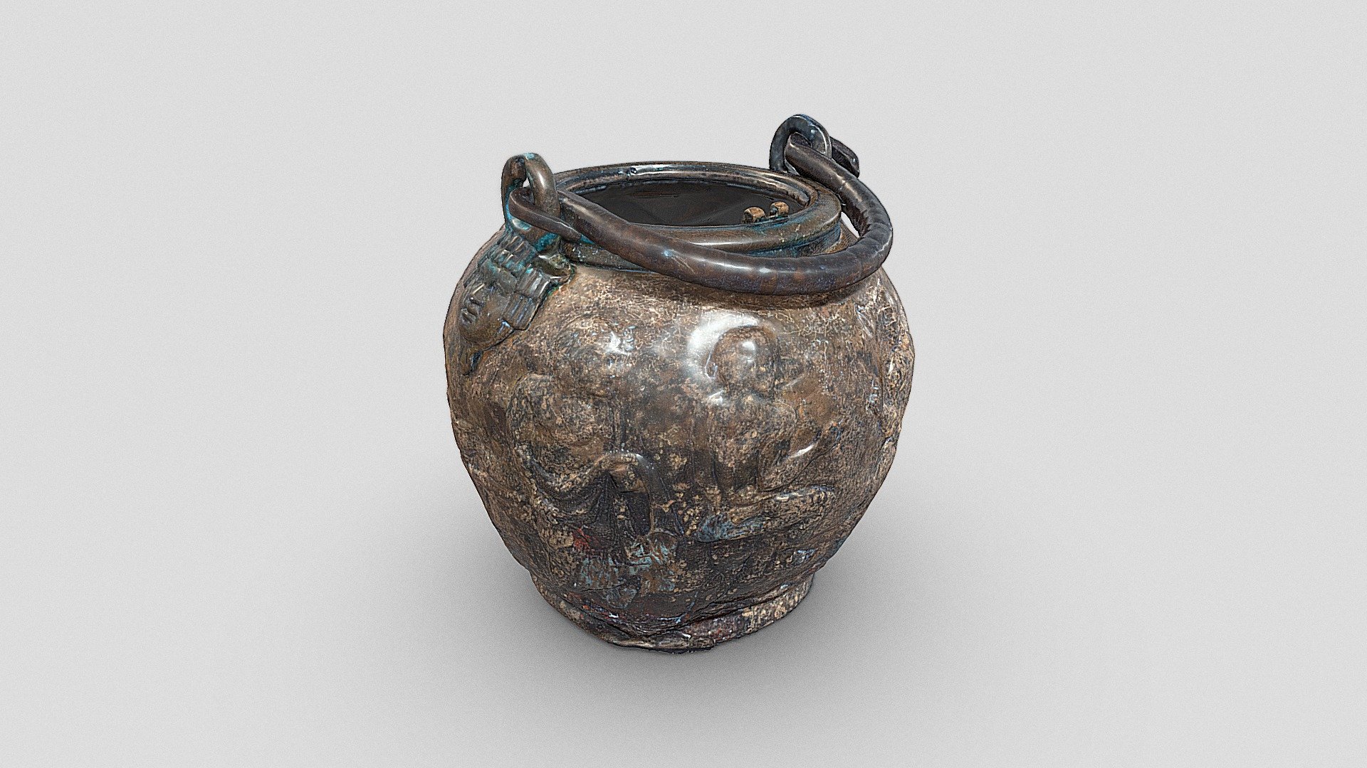 Sphere-shaped vessel with relief scenes - 3D model by Kyustendil ...