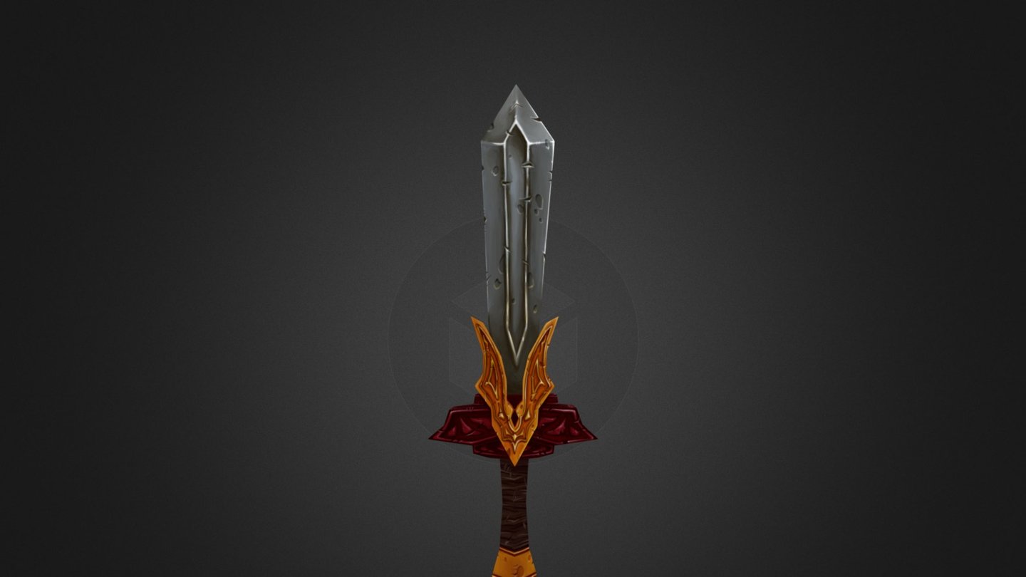 Hand-Painted Sword - 3D model by brittondraws [cb1b5c2] - Sketchfab