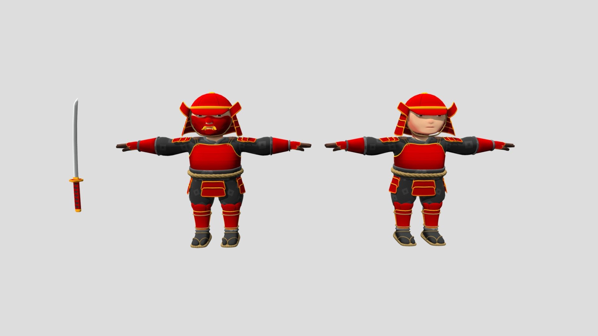 Modular Stylized Samurai Character - 3D model by PronouncedEvo ...