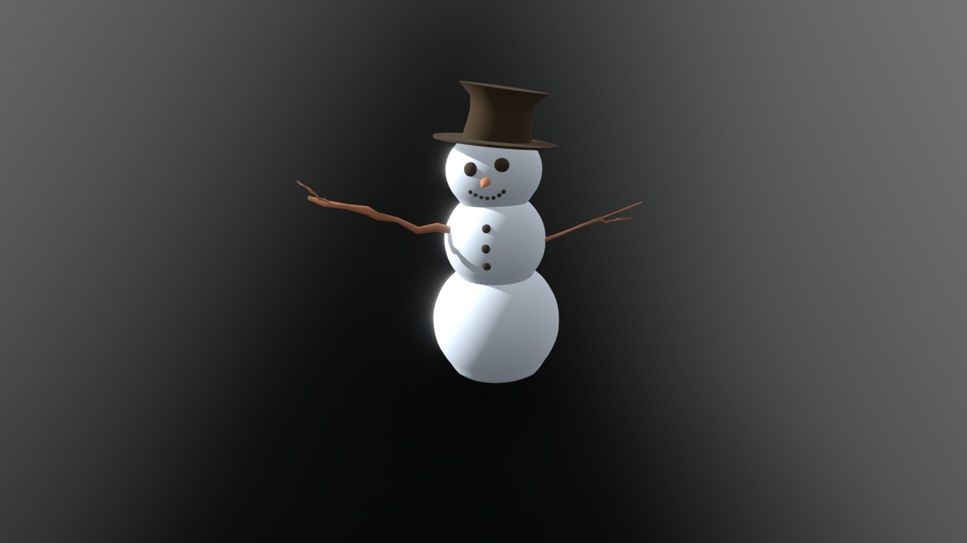 Snowman - Download Free 3D model by Jessiekwok [cb1bd0d] - Sketchfab