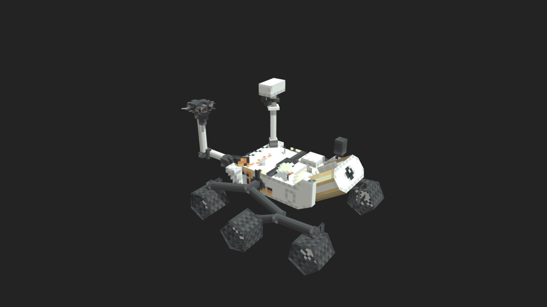 Minecraft Rover - 3D model by Geoffrey (@geoffrey1) [cb1c3d4] - Sketchfab