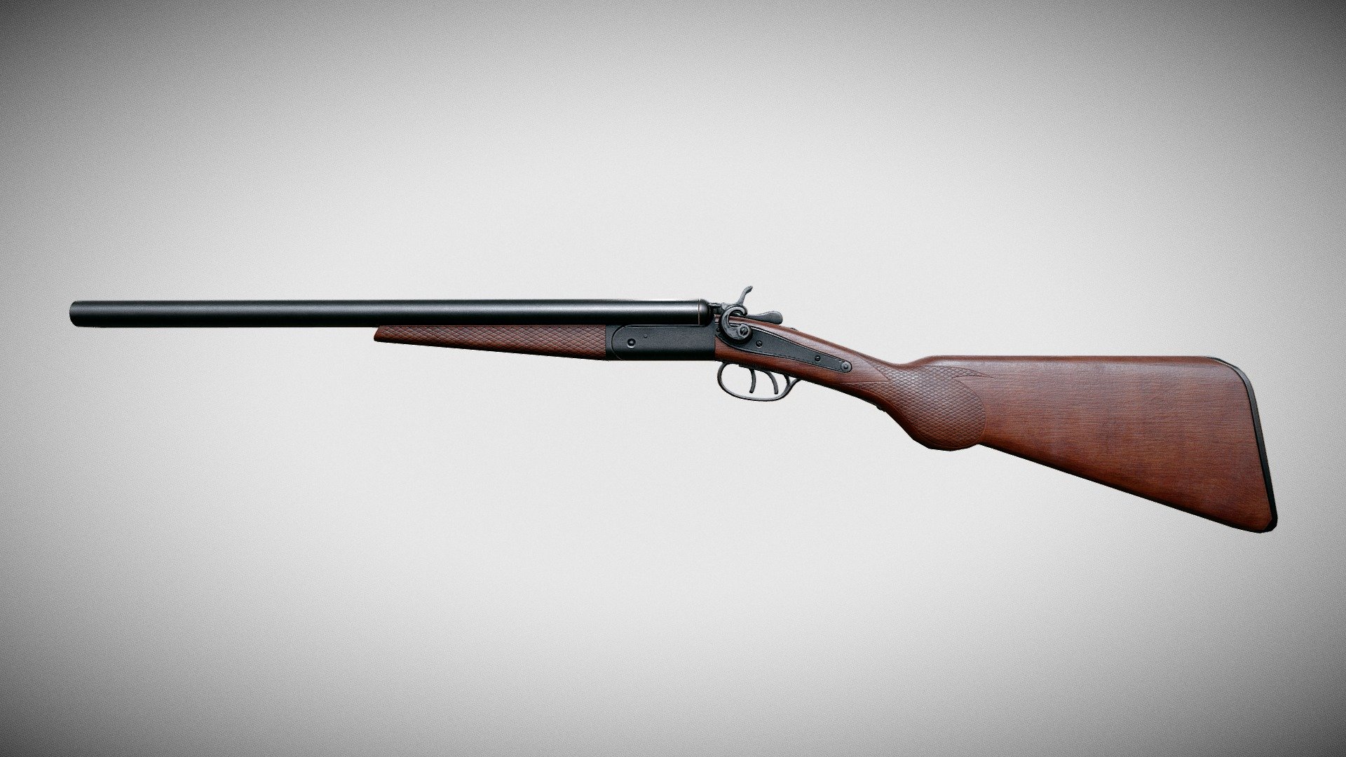 Double Barrel Shotgun - Buy Royalty Free 3D model by Martin Trafas ...