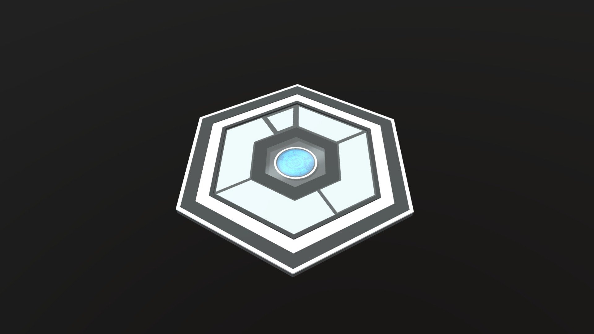 Tron Armory Hex Platform Lowpoly - Download Free 3D model by ...