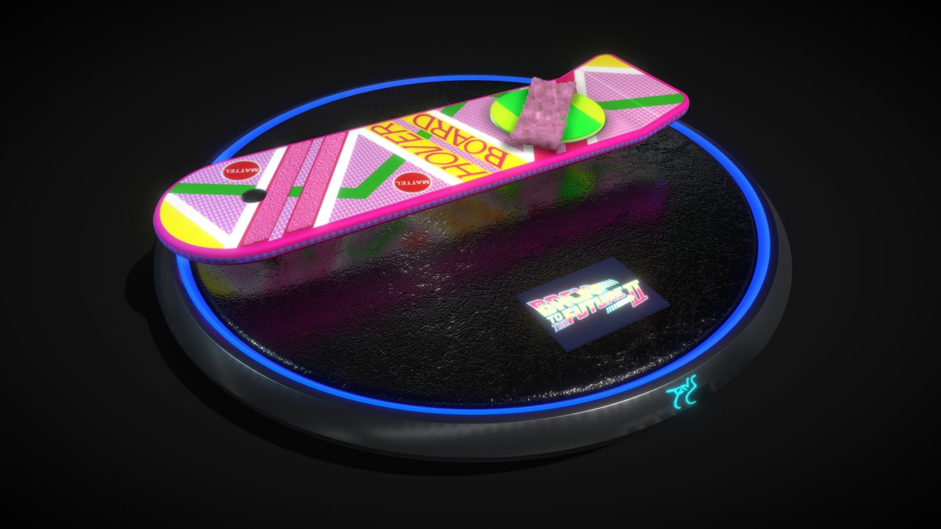 Hoverboard Back to the Future part ll - Buy Royalty Free 3D model by ...