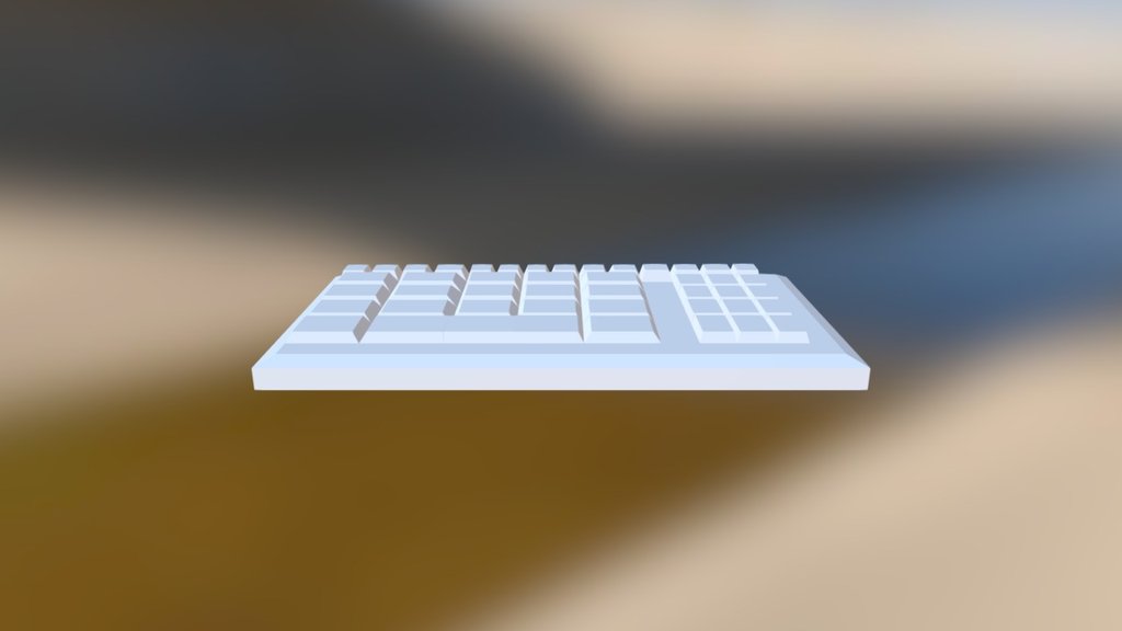 Keyboard - 3D model by jkuzmic [cb22387] - Sketchfab