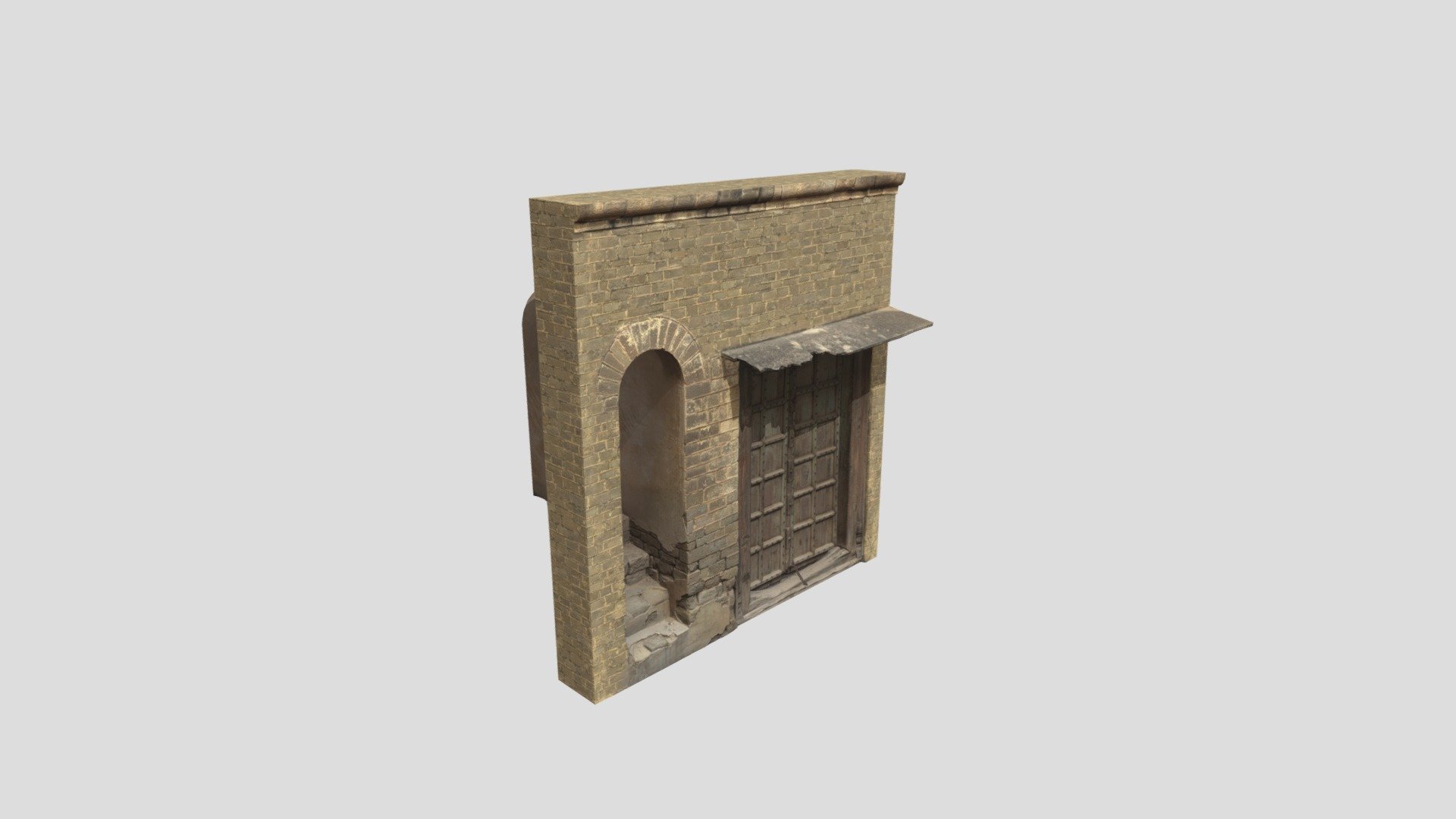 Modular Building Door (01) - 3D scan Quixel Mega - Download Free 3D ...
