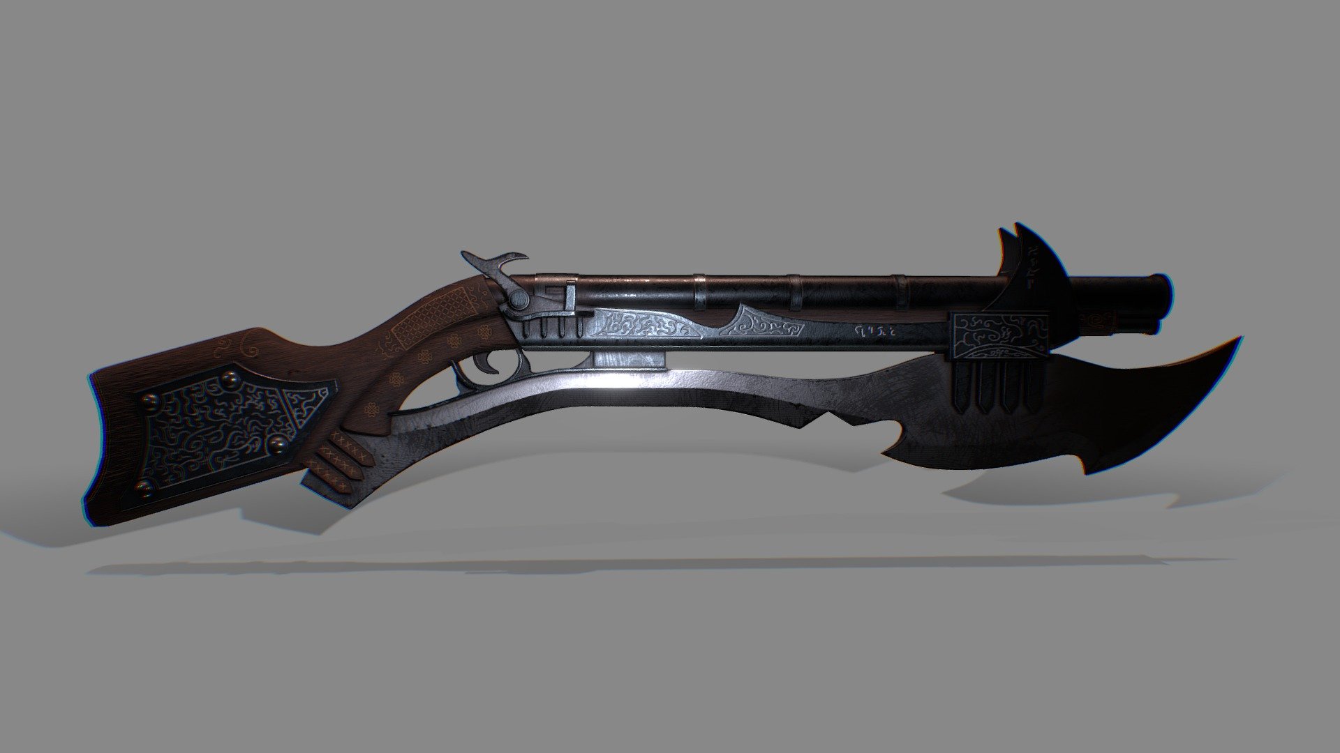 Bladed Musket - Buy Royalty Free 3D model by Foxx Assets (@FoxxAssets ...