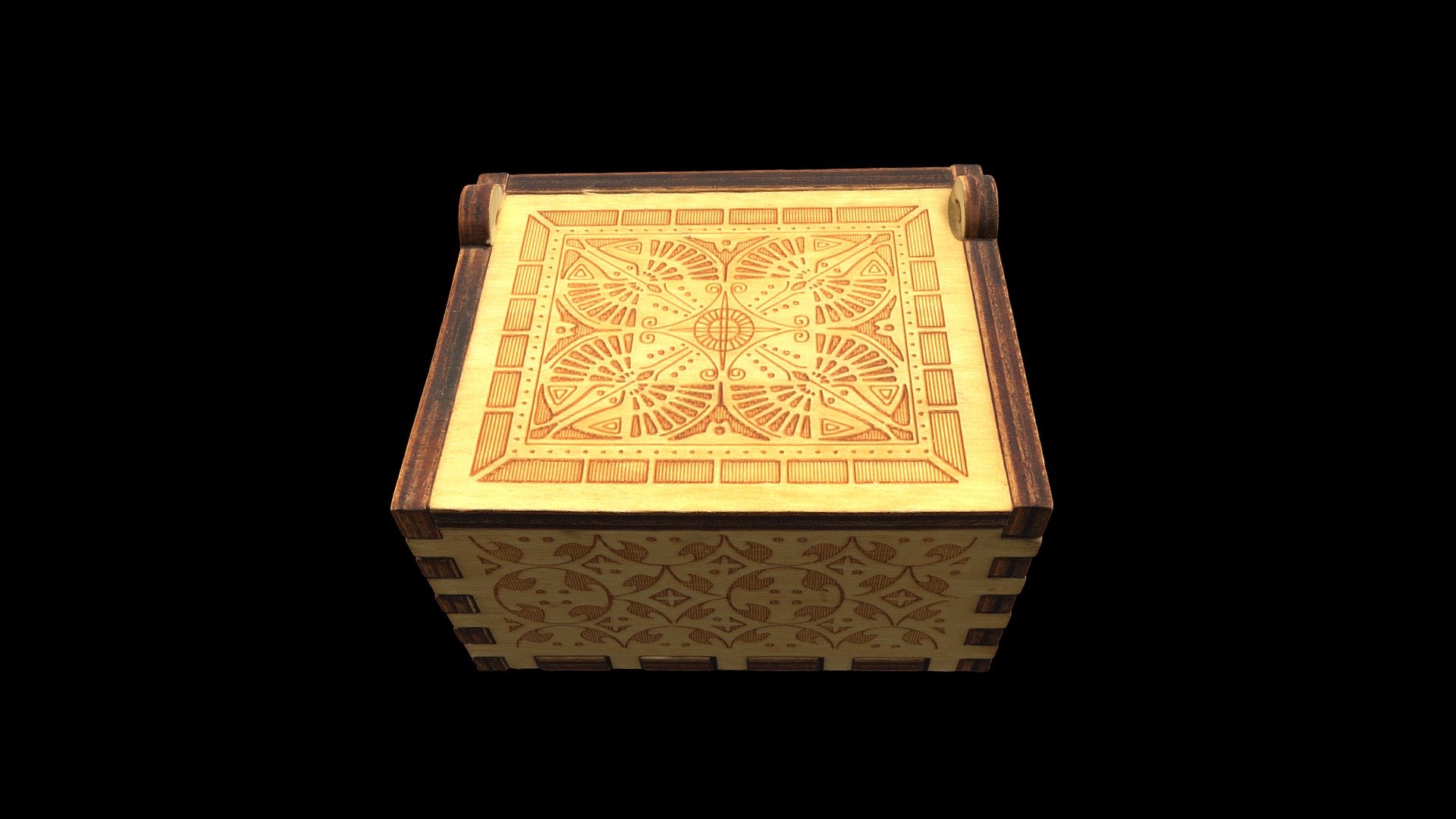 Wooden music Box - 3D model by Evelyn Gaunt (@evelyng) [cb257e3 ...