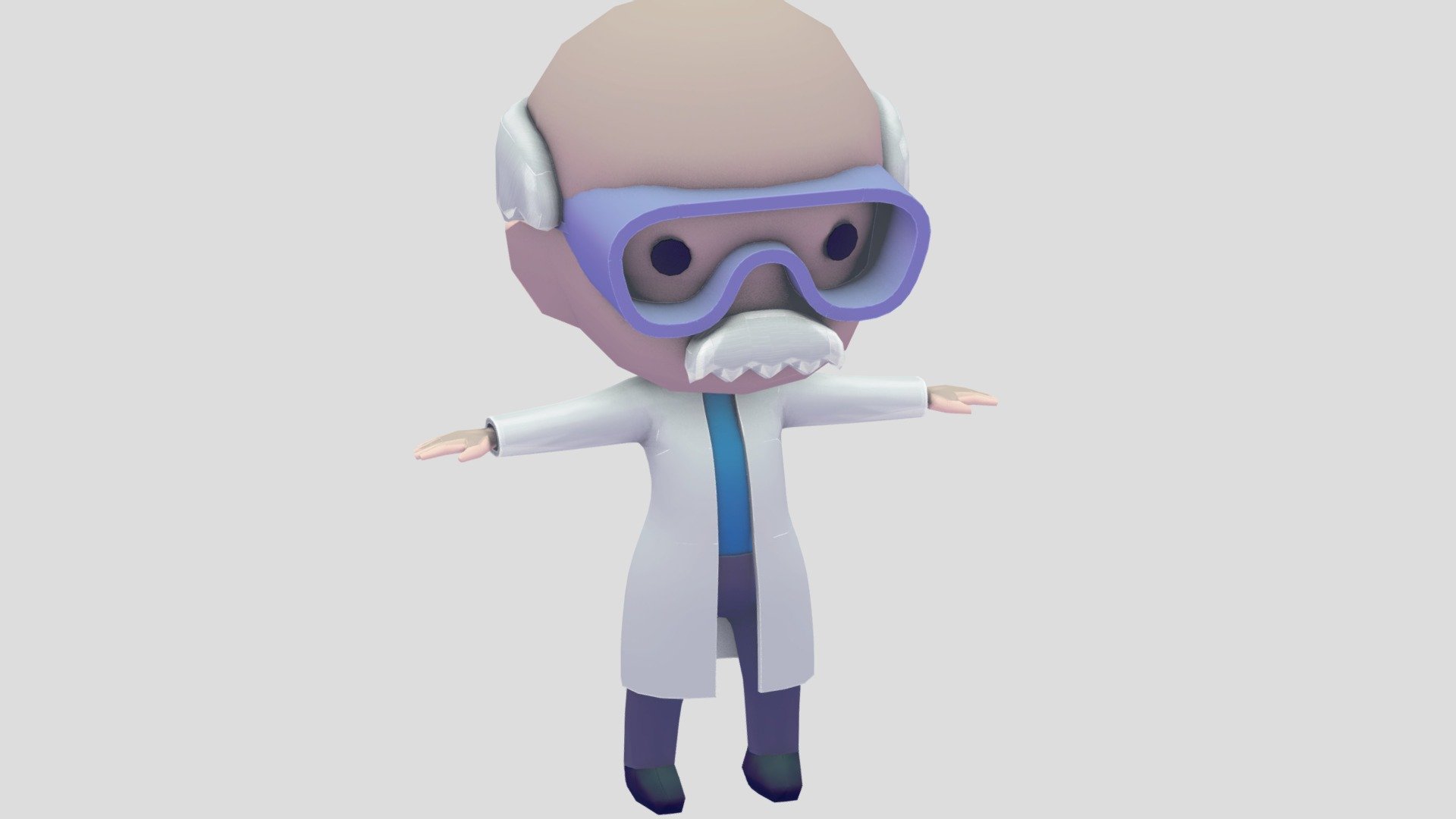 chibi little scientist - Buy Royalty Free 3D model by cubemelongames ...