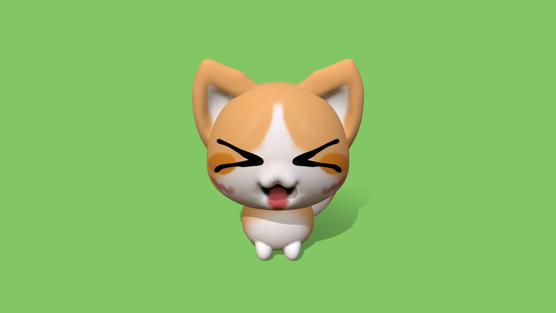 Cute Kat - Download Free 3D model by ChongKoan (@ducks123) [cb2736d ...