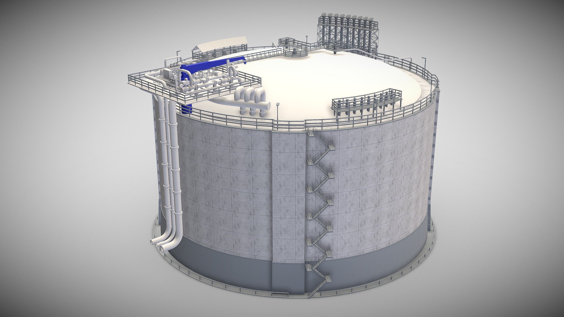 Gas storage - 3D model by 3DGen [cb27822] - Sketchfab