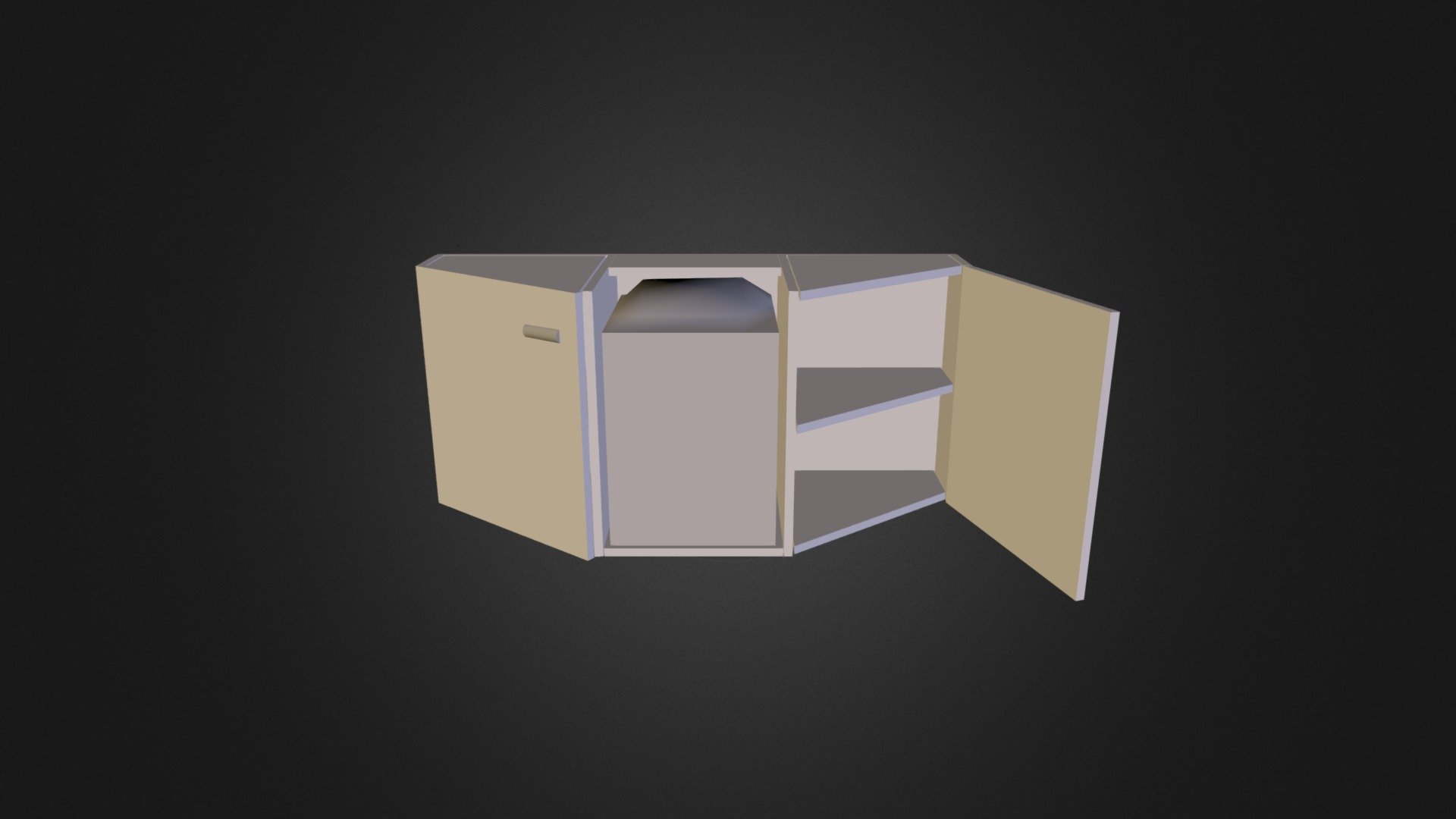 Dolap tasarımı - 3D model by gencbeyin [cb2ad22] - Sketchfab