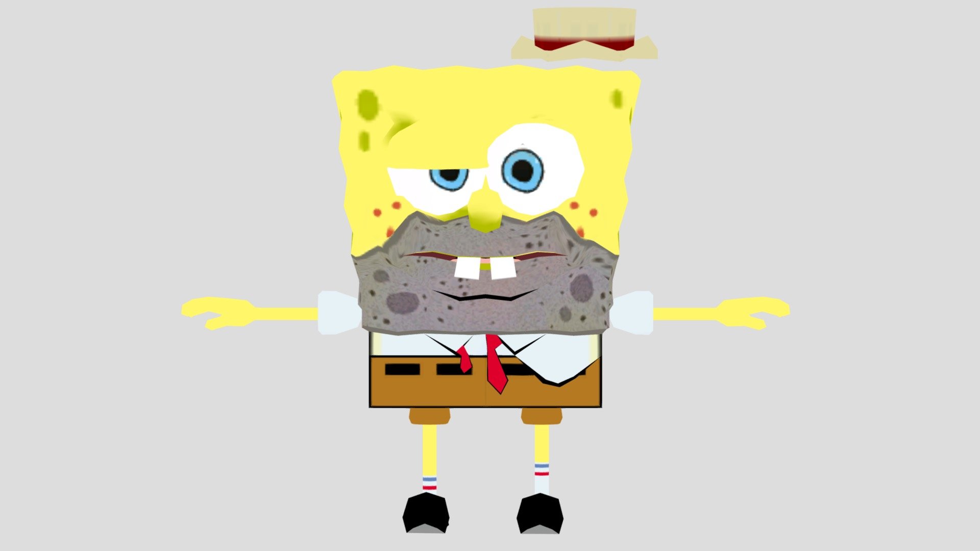 The SpongeBob Movie SpongeBob Drunk - Download Free 3D model by SMF Features Developed From ...