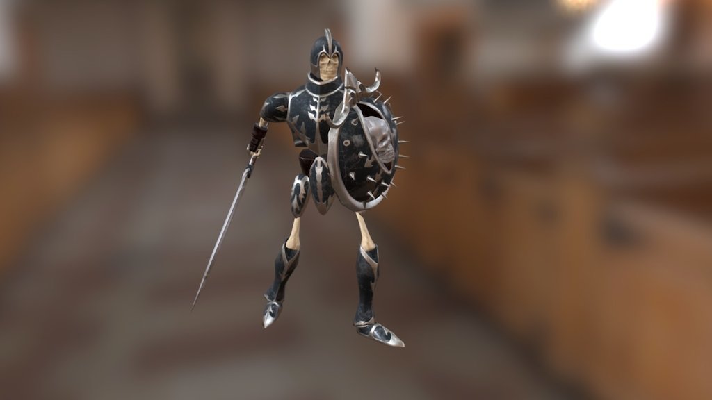 Game Asset: Armored Skeleton - 3D model by Lizardsking [cb2d542 ...