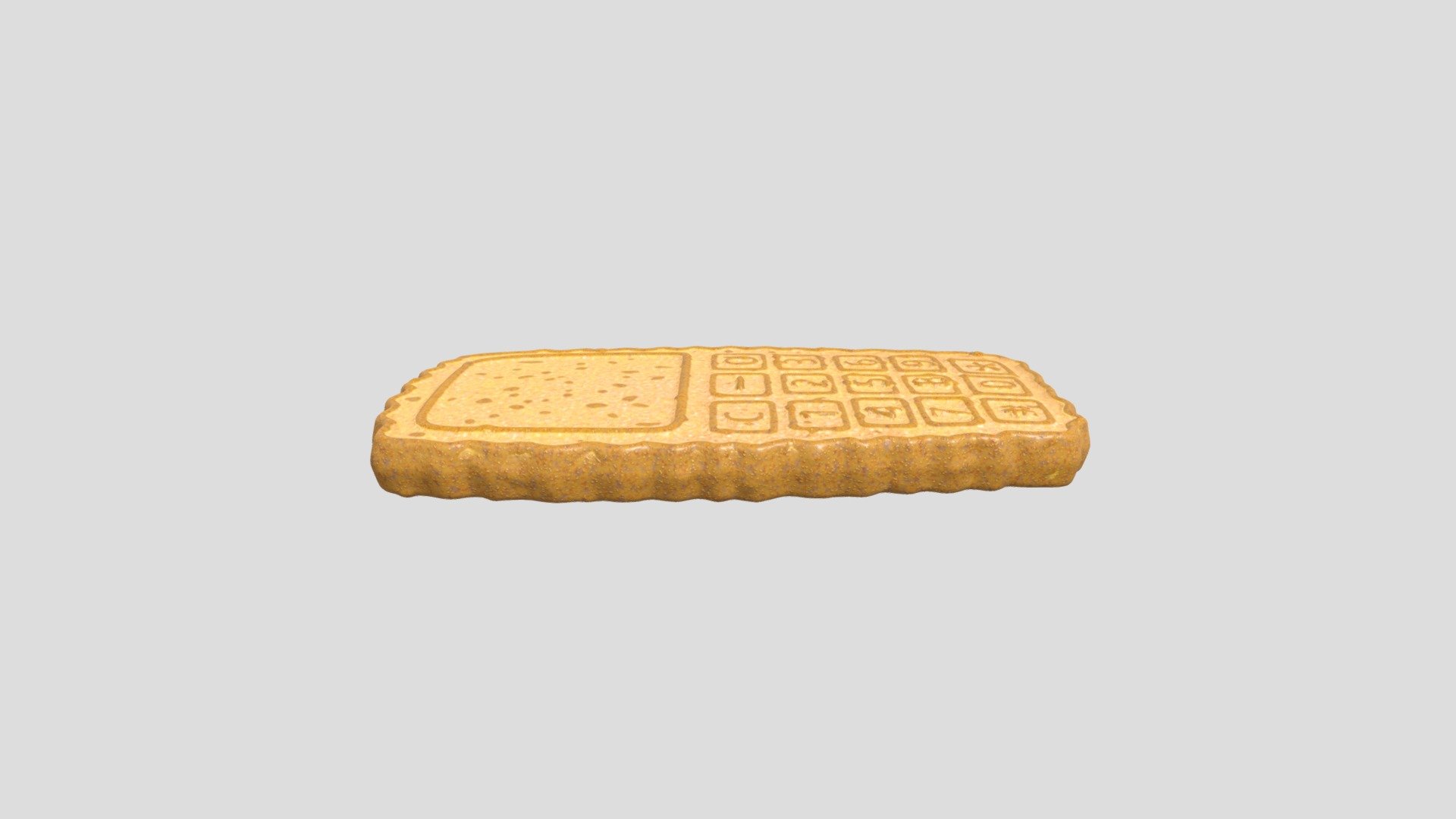 Cookie Phone - 3D model by xiaoxuanya [cb2e235] - Sketchfab