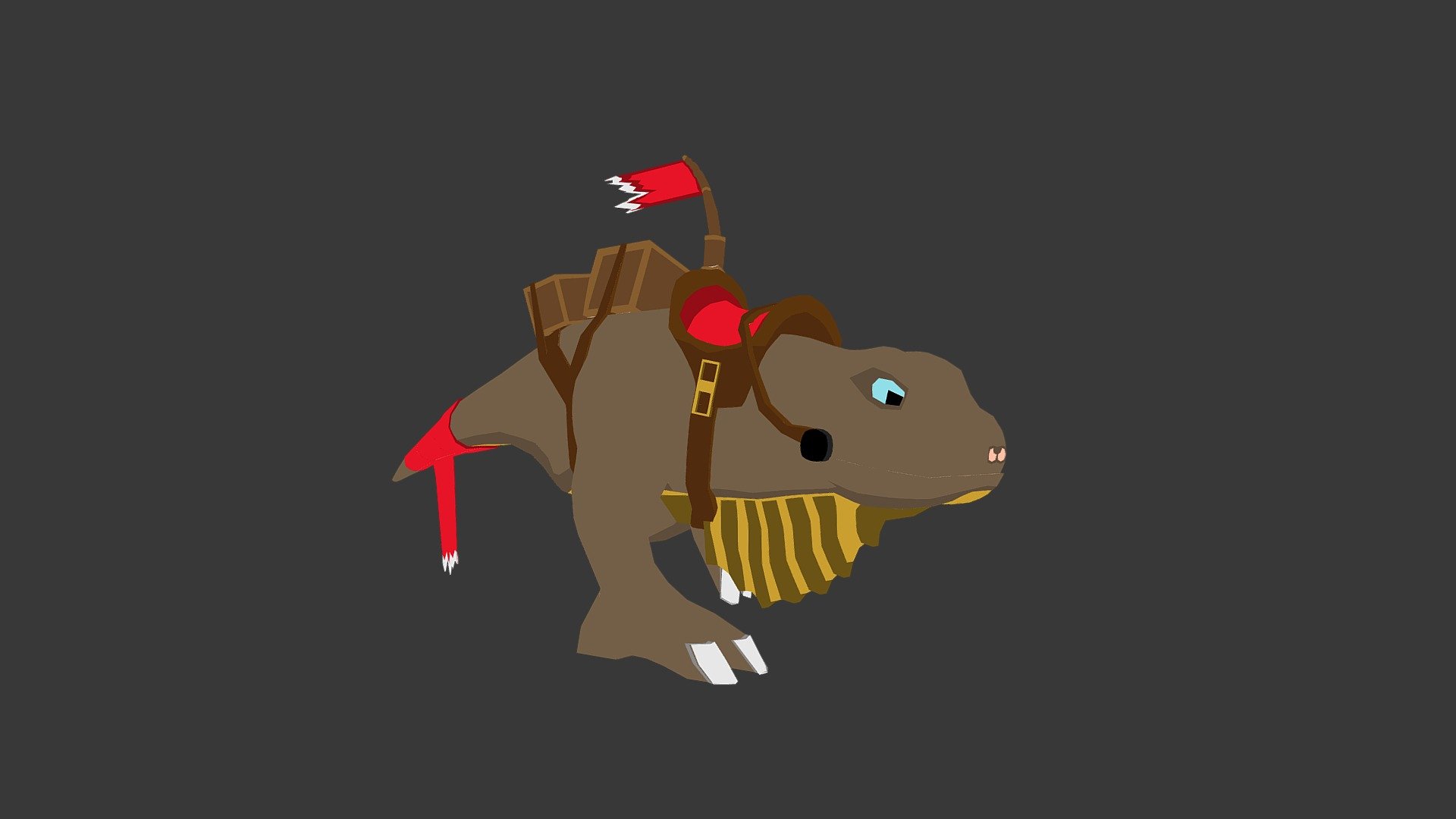 Cartoon Riding Beast - 3D model by Sarrus [cb2e8c2] - Sketchfab