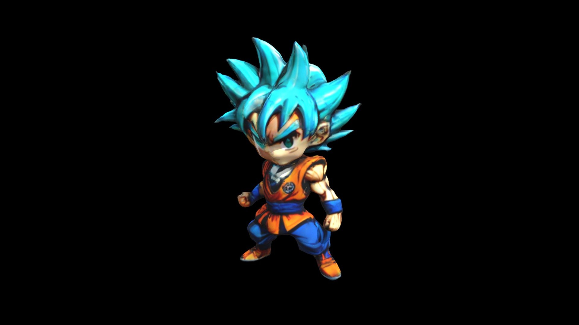 Potrace cartoon drawing of Goku - Download Free 3D model by klrxyz ...