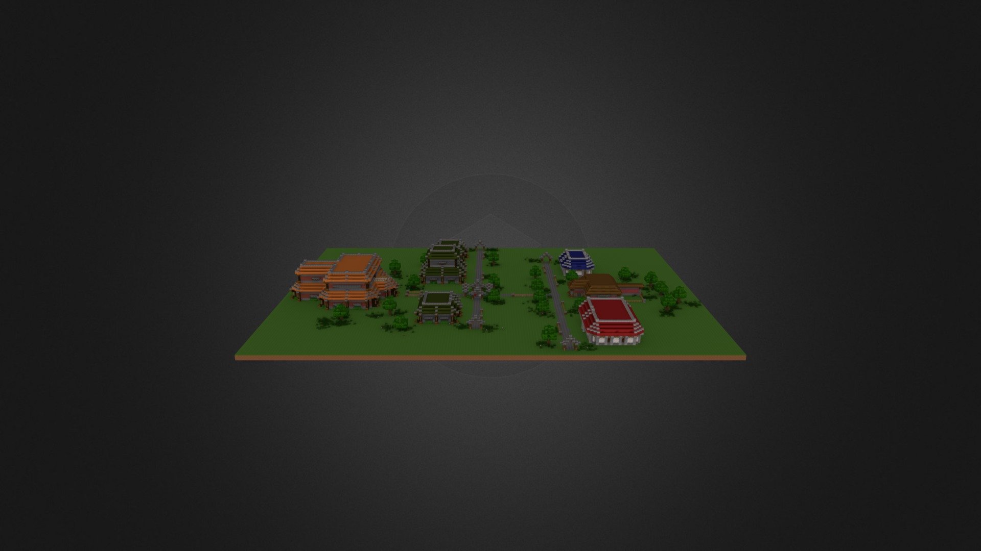 Pixelmon Town Projects #1 - 3D model by rvolution [cb30409] - Sketchfab