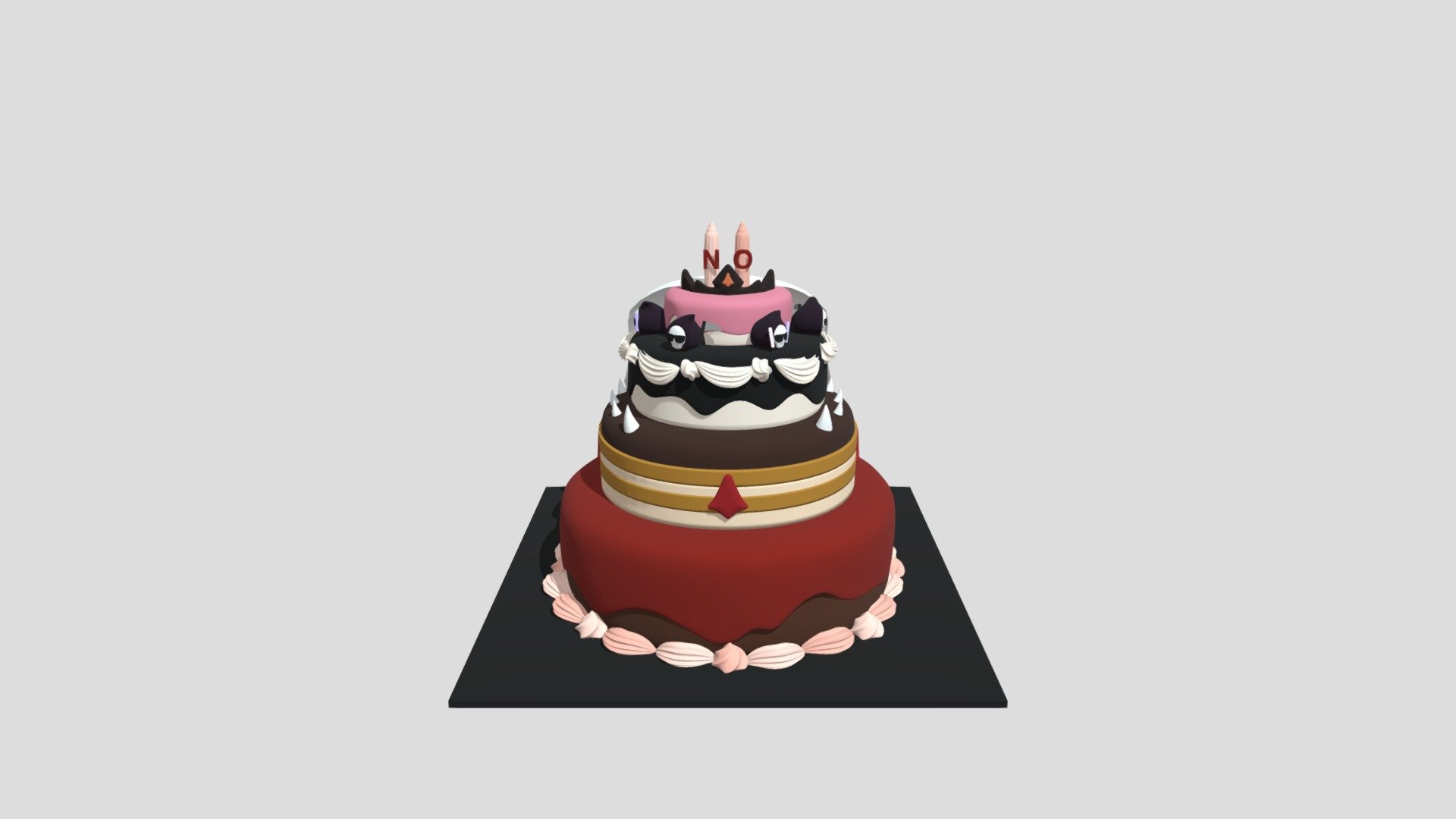 [Hololive EN] Calli's Birthday Cake - Download Free 3D model by Welloy ...